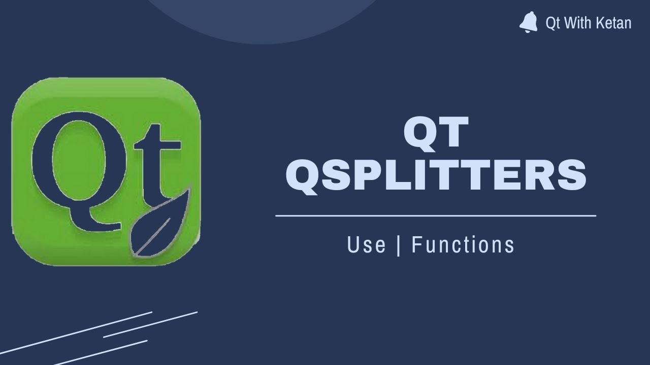 Qt QSplitters | How to use QSplitters | Qt C++ | Qt Creator | Qt Tutorial