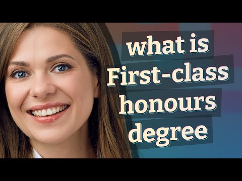 First-class honours degree | meaning of First-class honours degree