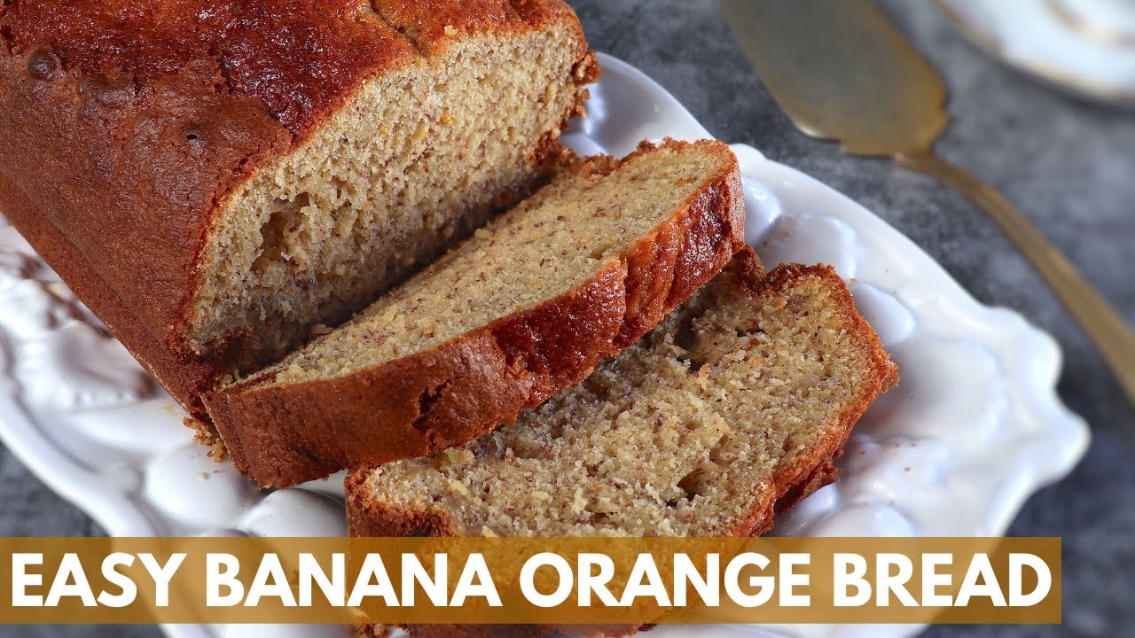 How to make Easy Banana Orange Bread | Food From Portugal