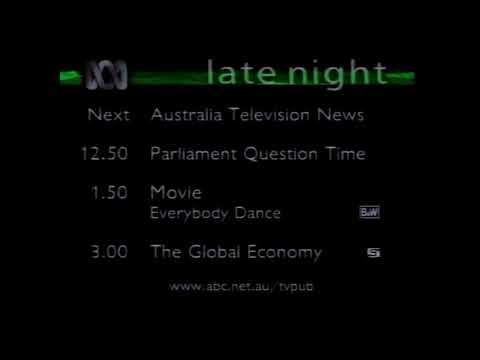 ABC TV - Late Night Programme Schedule (1/4/1998)