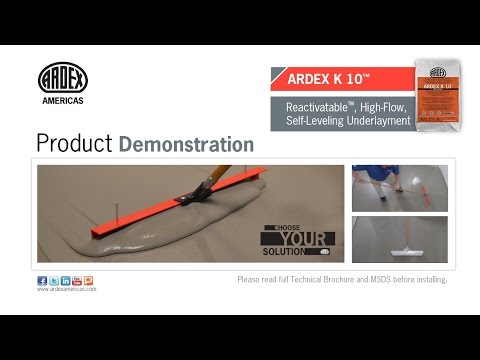 Ardex K-10 Reactivatable High-Flow Self-Leveling Underlayment, 50 lb ...