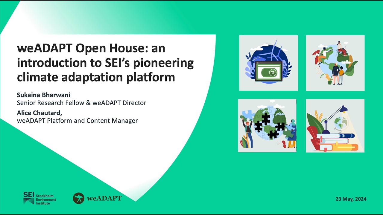 weADAPT Open House - Learn more about how weADAPT can support your work!