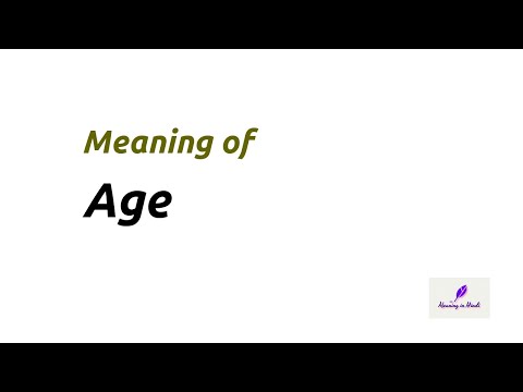 Meaning of "Age" (Noun) in Hindi | Age का मतलब हिंदी में