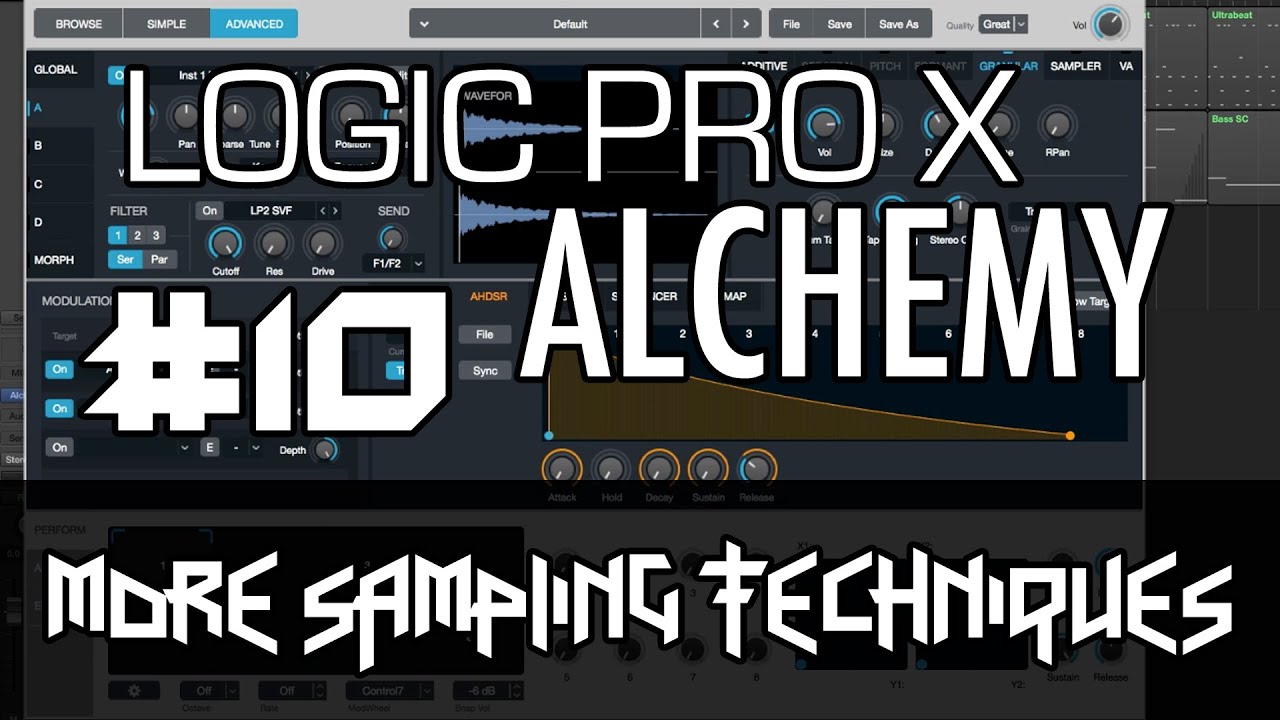 Logic Pro X - Alchemy Tutorial - PART 10 - More Sampling, Velocity Layers, Groups, Round Robin