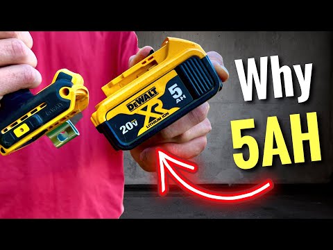 What makes the DeWalt 5Ah batteries the best 20-volt option?