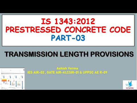 IS1343:2012|Prestressed Concrete Code|Transmission Length|Pretensioned Members|Part-1