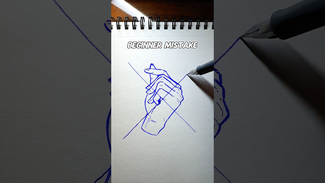 Stop Drawing Hands like this😭(do this instead)