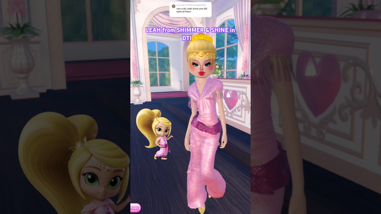 I Recreated Leah from Shimmer and Shine in DTI Roblox!✨ #dresstoimpress #dti #shimmerandshine #leah