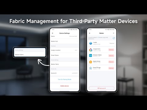 Fabric Management for Third-Party Matter Devices (e.g., Alexa, Google Home, Apple HomeKit)