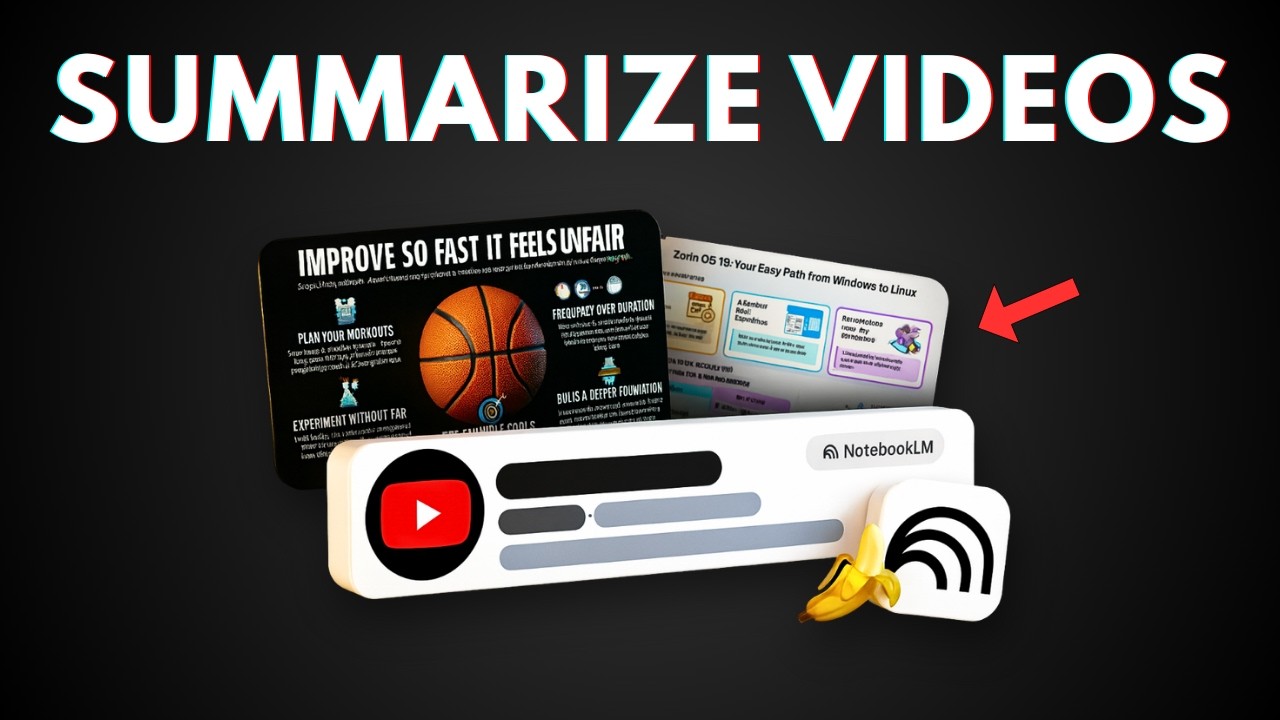 How to Turn YouTube Videos into ACTIONABLE Infographics with NotebookLM - Nano Banana PRO