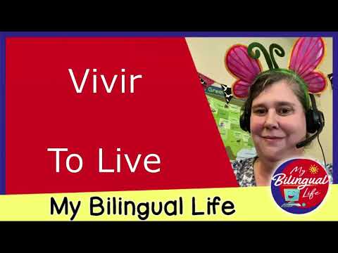 Spanish Verb Vivir To Live Present Tense Conjugation