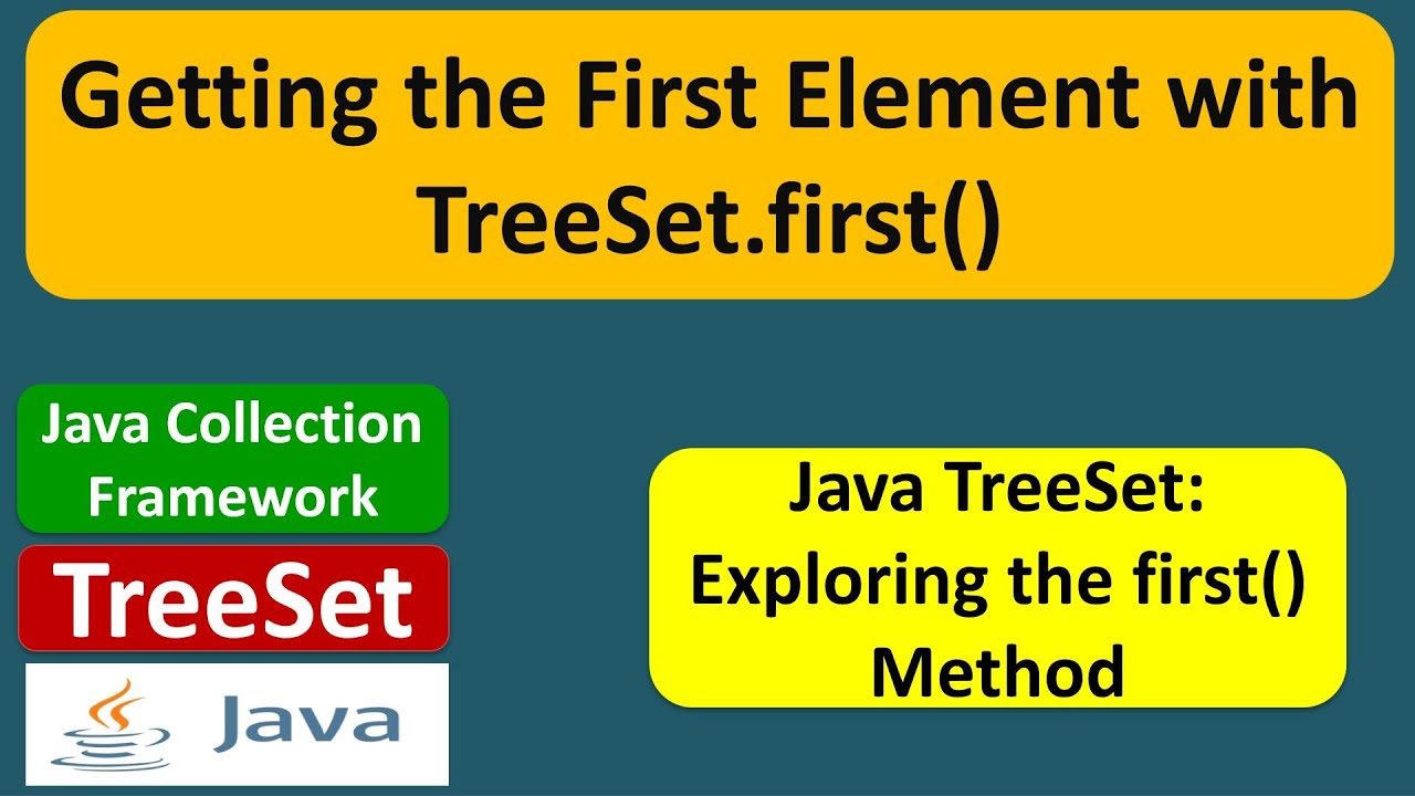 Getting the First Element with TreeSet.first() | Java Collection Framework