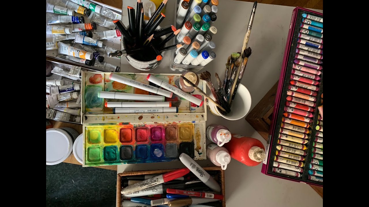 I confess! I am an artist hoarder?