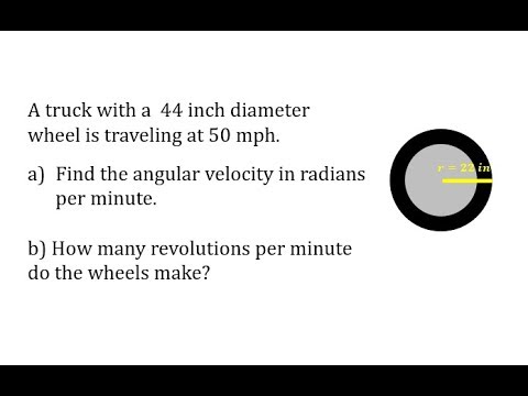 Angular Velocity and RPMs Going 50 MPH | Math Help from Arithmetic ...