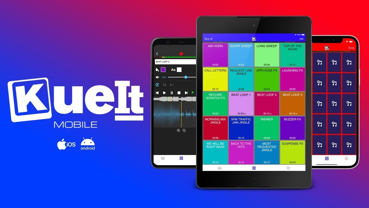 The ultimate soundboard and sampler app for iOS/iPhone/iPad/iTouch & Android Devices - KueIt Mobile