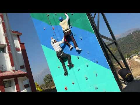 Rock Climbing experience at Sai University, Palampur