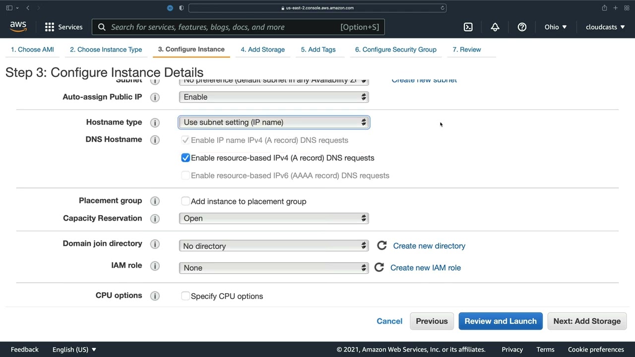 Creating an EC2 Server Instance