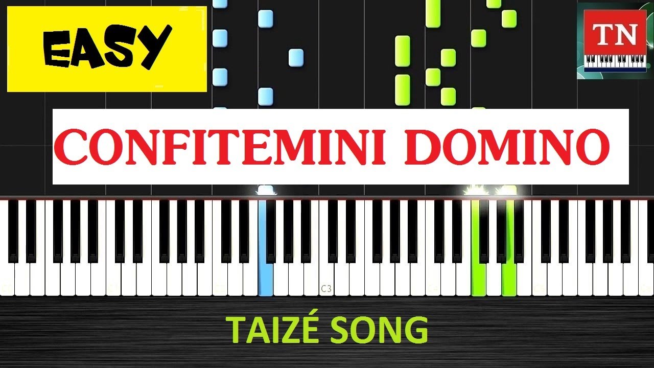 Confitemini Domino - Taizé | Piano tutorial | Very Easy