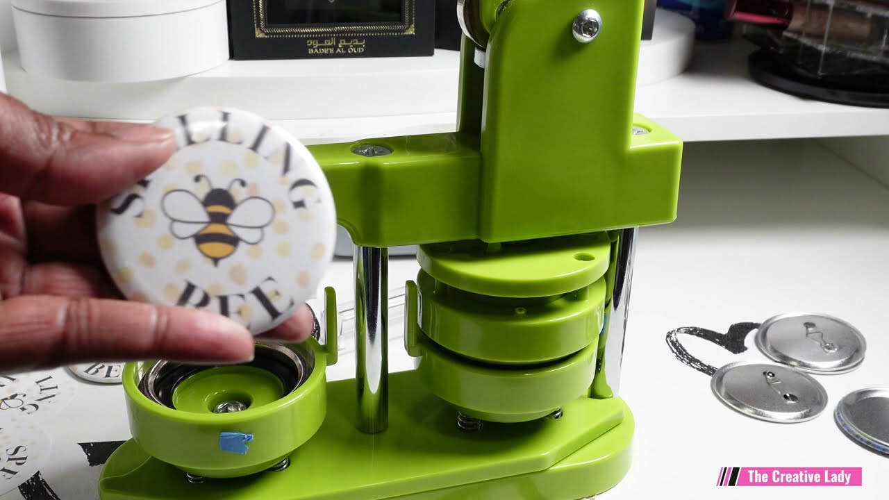 Button Maker Machine HTVRont DIY Tutorial with The Creative Lady