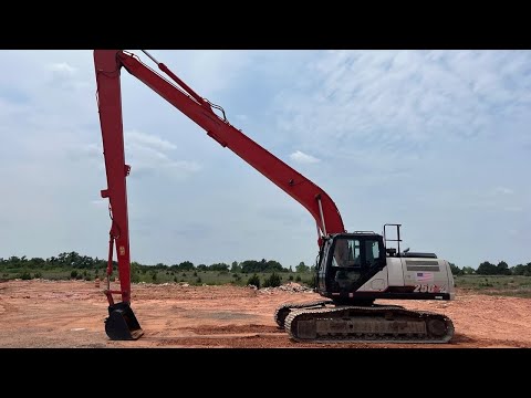 Link-Belt 250x4 Long Reach Trackhoe - A Red Case 250 Excavator For Sale