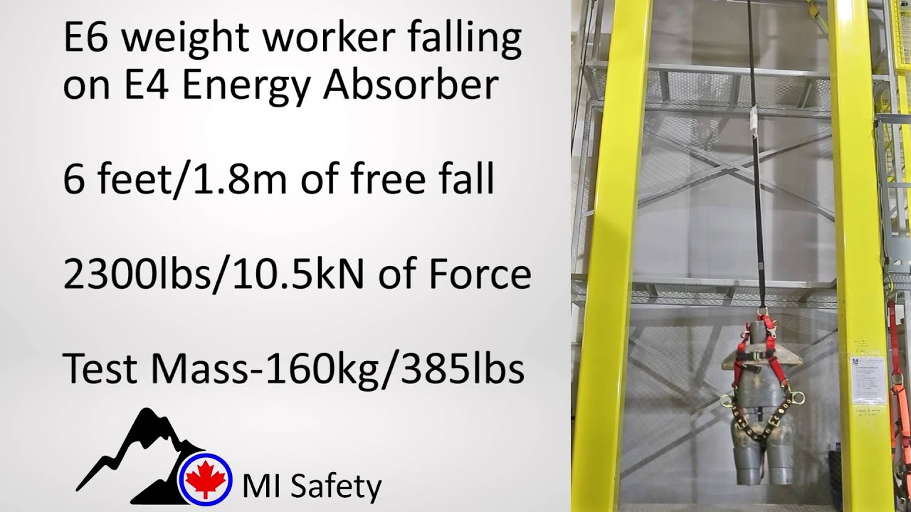fall arrest drop tests at a csa approved test facility