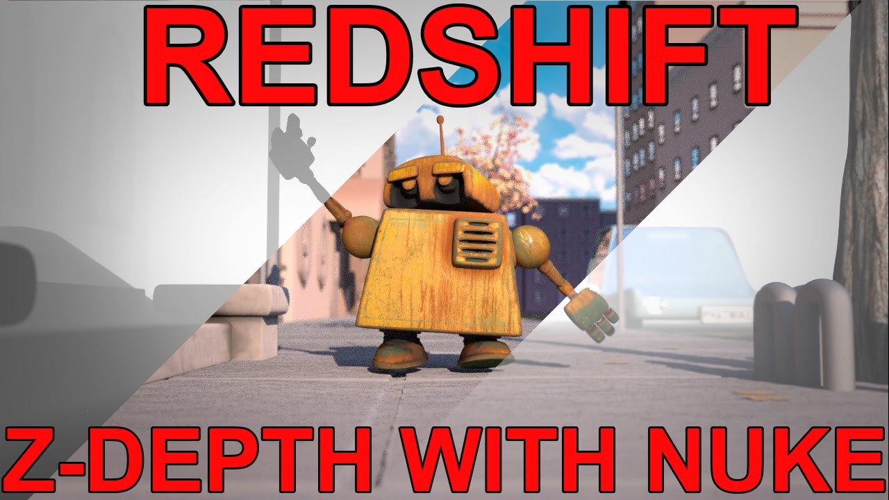 Redshift Exporting Z Depth to Nuke Tutorial