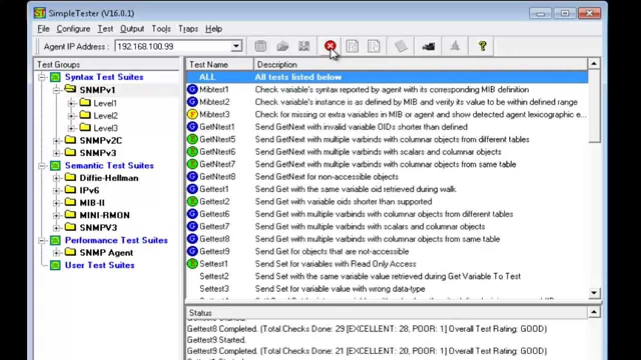 SimpleSoft Agent Tester - Syntax Testing