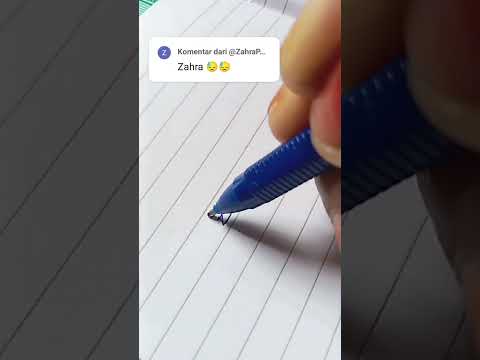 tulis nama Zahra #handwriting #tulisantangan #tulisnama #maherzain