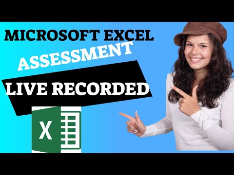 Microsoft Excel Assessment for Job Interview Live Recorded | Watch Me Do My Excel Test
