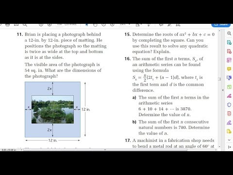 PC 20 4.3 #8,11 homework questions