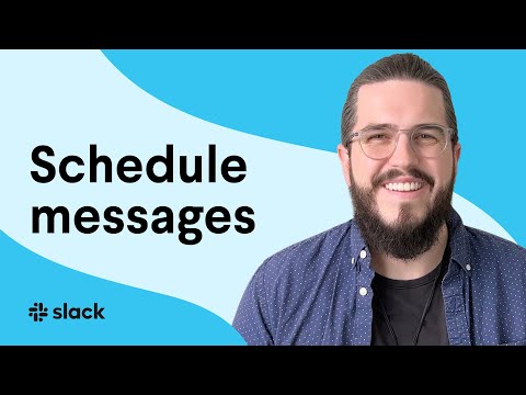 How to schedule messages in Slack