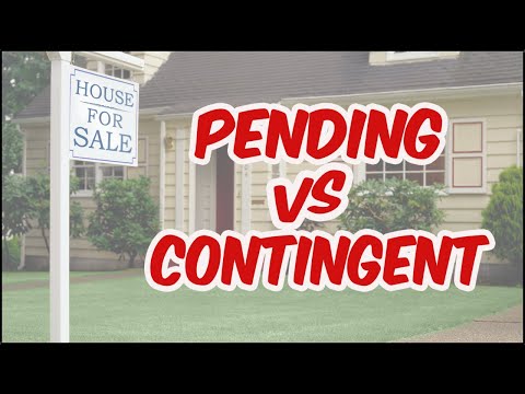 Pending vs Contingent Home Sale Contingency