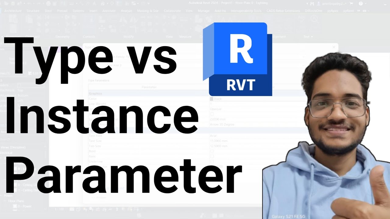 Difference between Type Parameter and Instance Parameter in Revit, BIM & Revit Tutorial.
