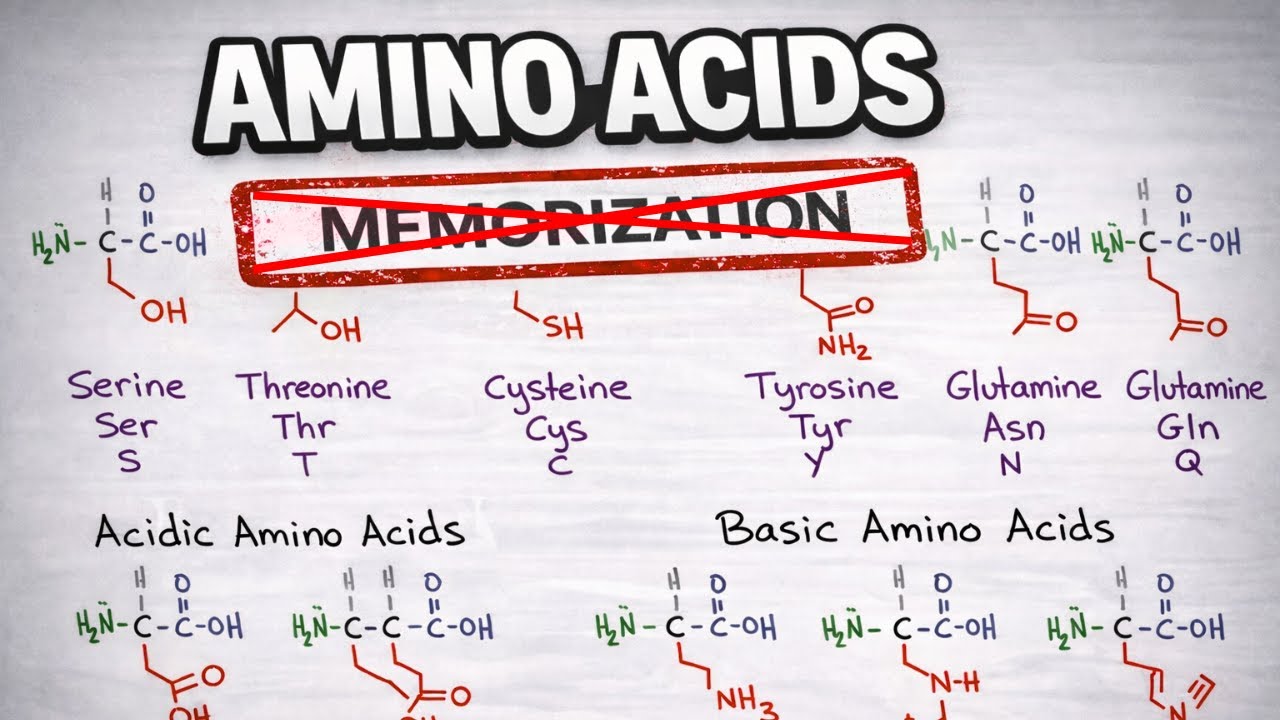 Amino Acids on the MCAT: Side Chain Logic, Structure, and Properties [LIVE RECORDING]