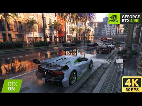GTA 5 Enhanced UPDATED Ray Tracing RTX 4090 4K Graphics Gameplay