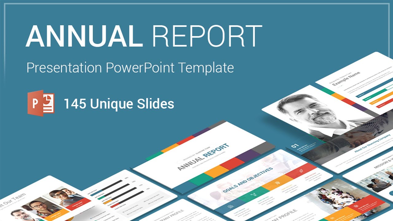 Annual Report PowerPoint Template For Presentation l Google Slides, Keynote