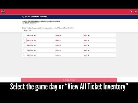 How to Forward Tickets to Friends or Clients in your Tickets.com Account