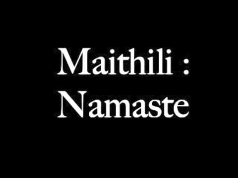 how to say hello in maithili