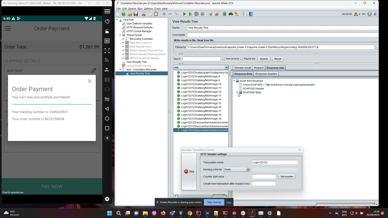Performance Testing Android using JMeter
