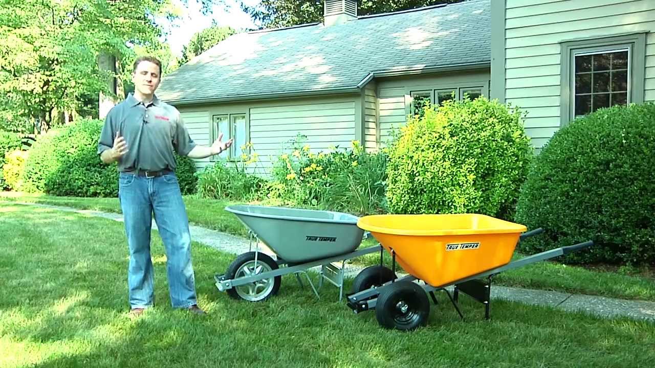 True Temper® Dual and Single Wheeled Wheelbarrows