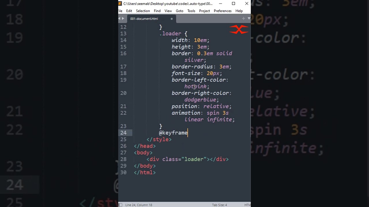 Rotating Ring | HTML CSS