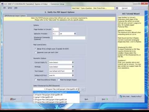 PDF to Gerber using ACE 3000