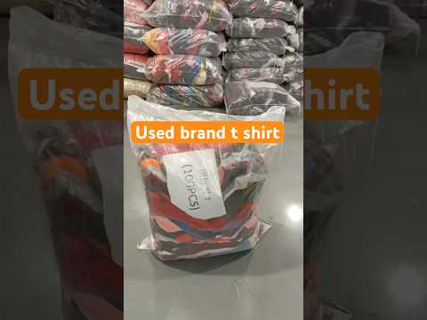 Used brand t shirt wholesale supplier in China #secondhandshoes #usedbrandclothes #usedshoes