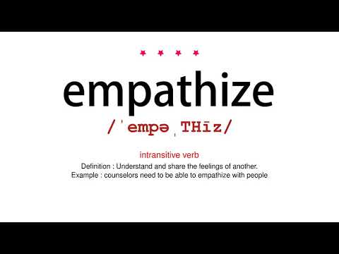 How to pronounce empathize - Vocab Today