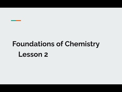 AP Chemistry: Foundations Lesson 2