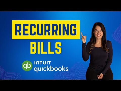 How to Create Recurring Bills in Quickbooks Online 2024