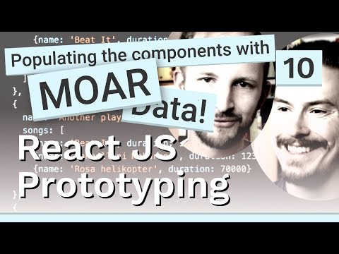 Learn MOAR populating components with data 10 React JS prototyping - Mind Luster