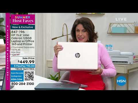 HP 15.6" Intel Celeron 4GB RAM 128GB SSD Laptop with Des...