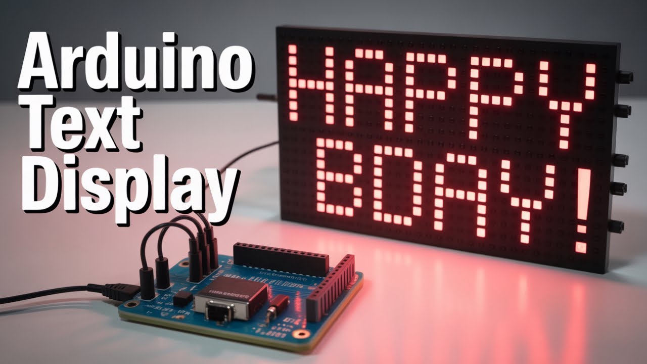 How to Make Scrolling LED Text Display | Arduino Project for Beginners