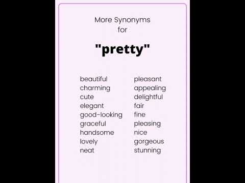 Improve Your Vocabulary | Synonyms for the word PRETTY #vocabulary #synonymswords #SHORTS #english